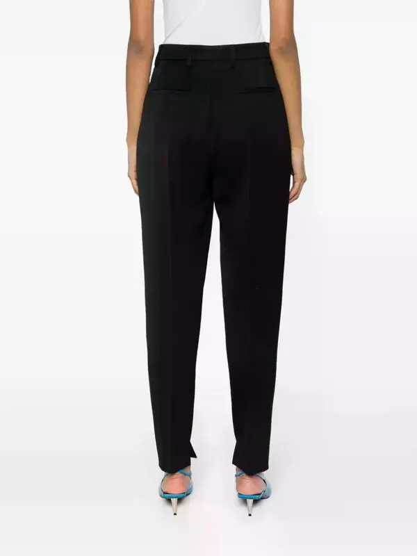 Prada Pressed-crease Tapered-leg Trousers