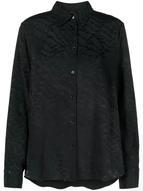 Pinko Patterned Jacquard Long-sleeve Shirt