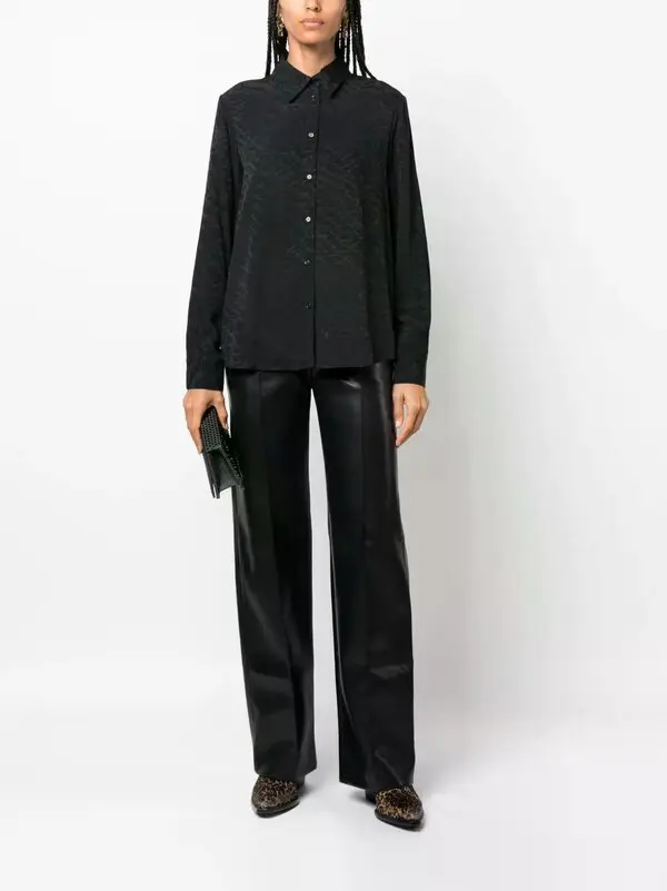 Pinko Patterned Jacquard Long-sleeve Shirt