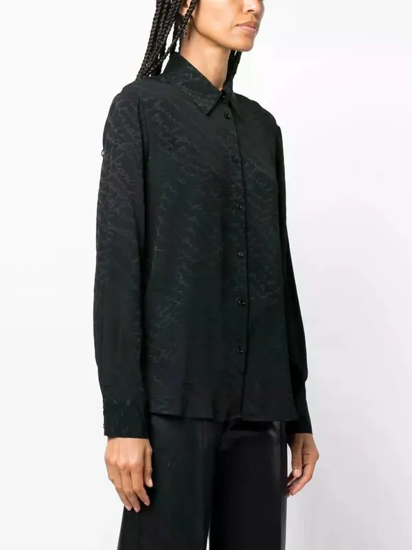 Pinko Patterned Jacquard Long-sleeve Shirt