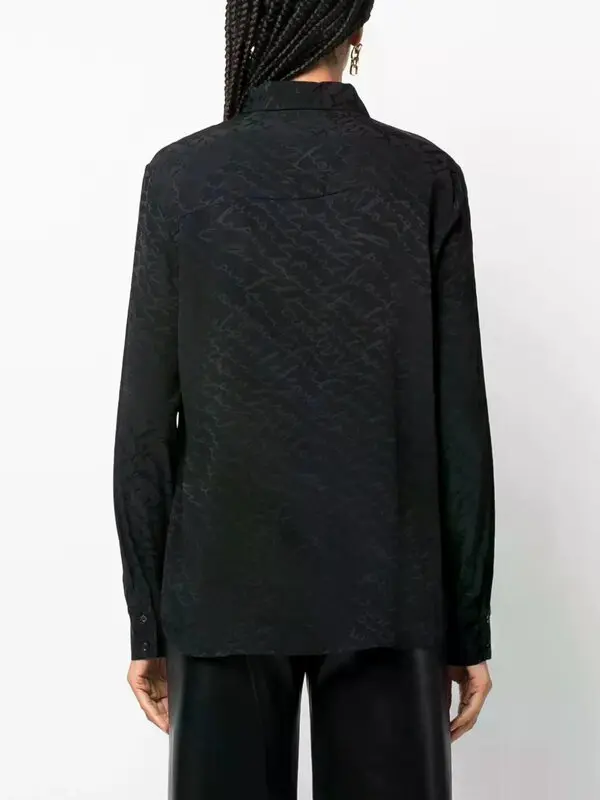 Pinko Patterned Jacquard Long-sleeve Shirt