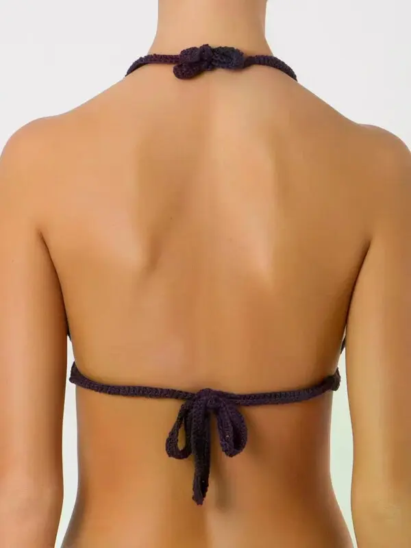 AMIR SLAMA Knit Triangle Bikini Top