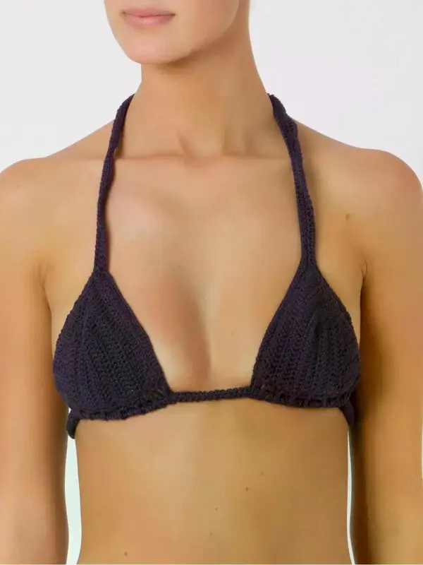 AMIR SLAMA Knit Triangle Bikini Top