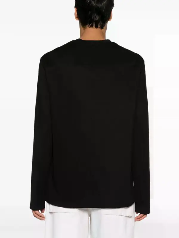 JIL SANDER Logo-plaque T-shirt - Black