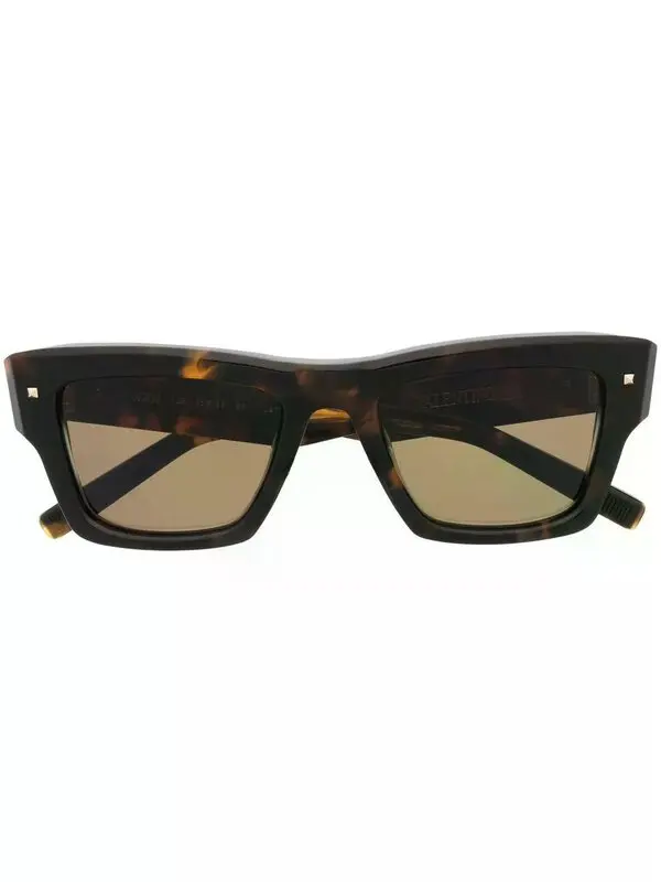 Valentino Garavani Rockstud Square-frame Sunglasses - Brown