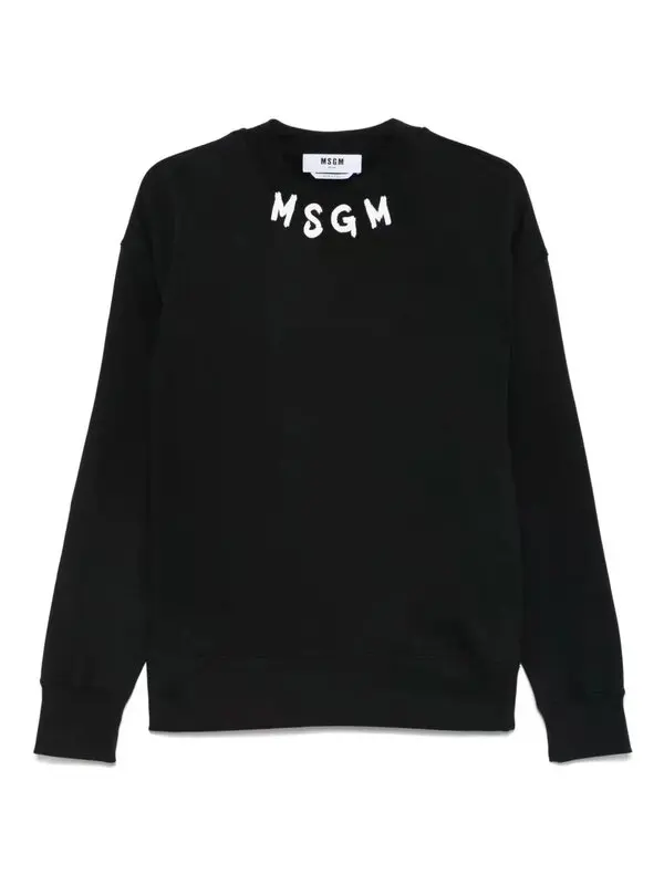 MSGM Logo-print Sweatshirt - Black