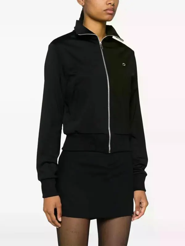 Coperni Jersey Logo Plaque Zip-up Sweatshirt