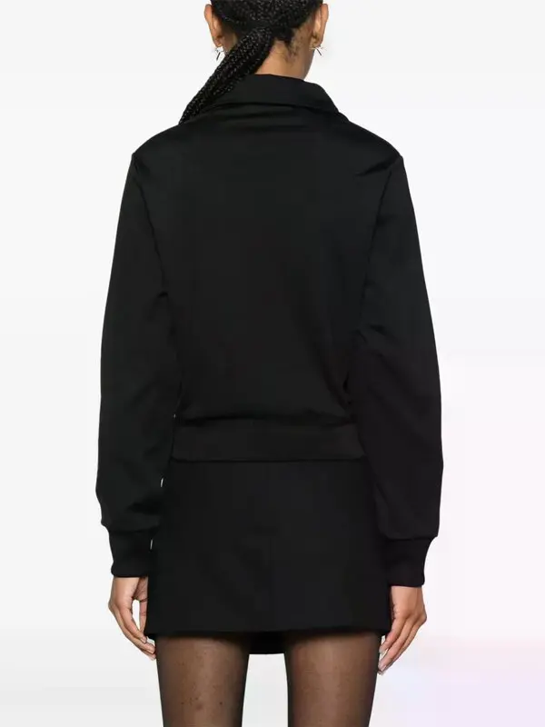 Coperni Jersey Logo Plaque Zip-up Sweatshirt