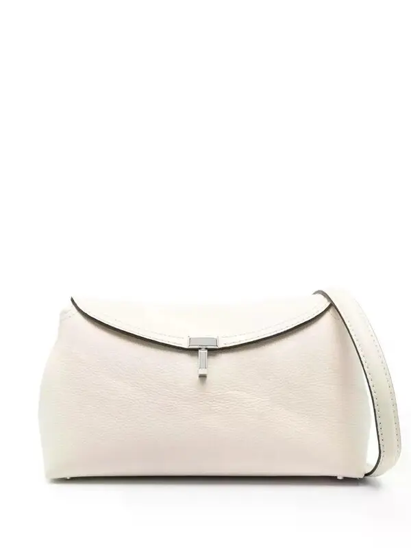 TOTEME Grained Leather T-lock Shoulder Bag - Neutrals