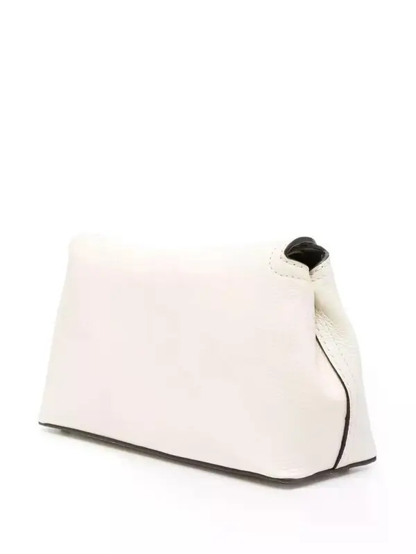 TOTEME Grained Leather T-lock Shoulder Bag - Neutrals