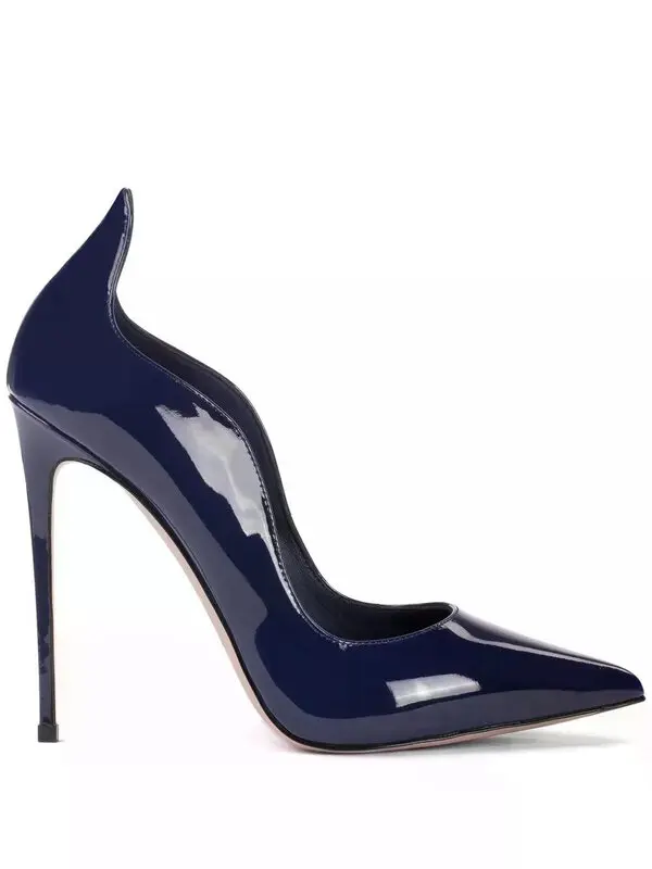 LE SILLA Ivy 120mm Patent-leather Pumps - Blue