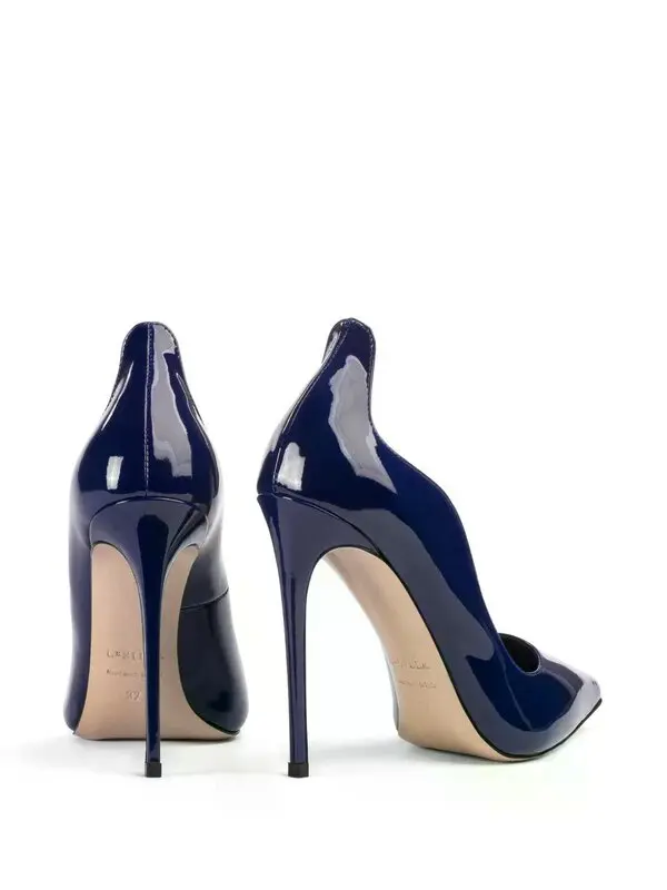 LE SILLA Ivy 120mm Patent-leather Pumps - Blue