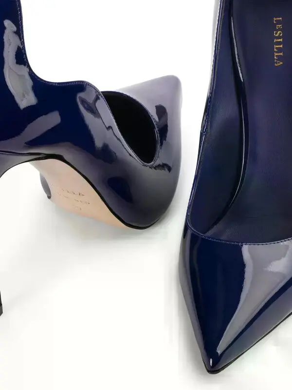 LE SILLA Ivy 120mm Patent-leather Pumps - Blue