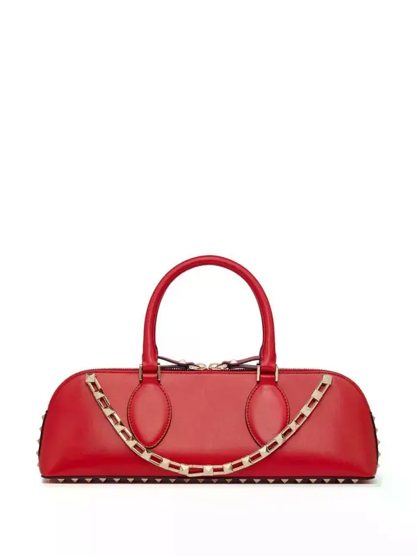 Valentino Garavani Rockstud Leather Handbag - Red