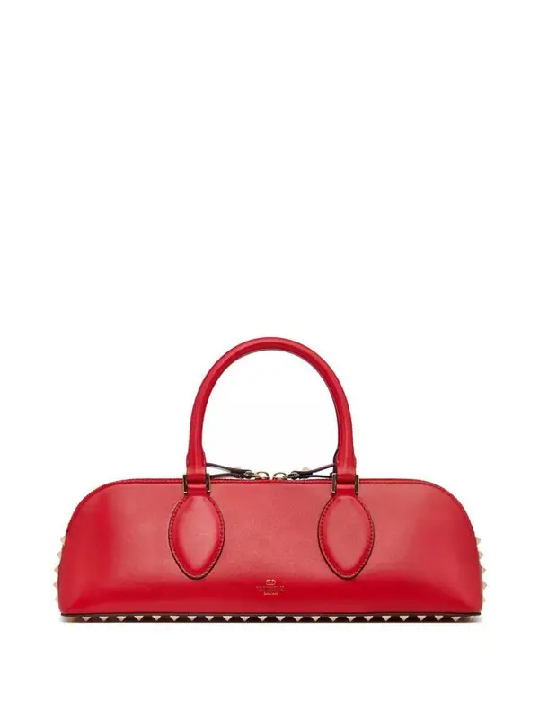 Valentino Garavani Rockstud Leather Handbag - Red