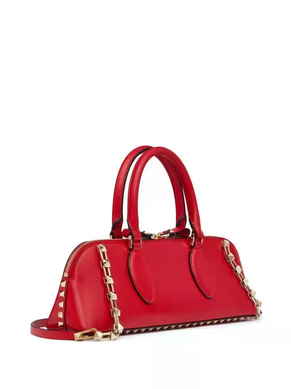 Valentino Garavani Rockstud Leather Handbag - Red