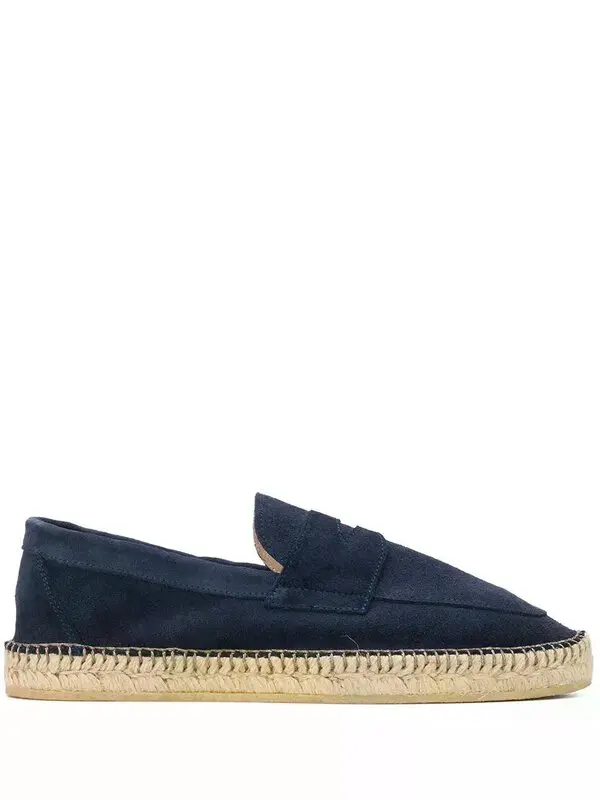 SCAROSSO Diego Suede Espadrilles - Blue