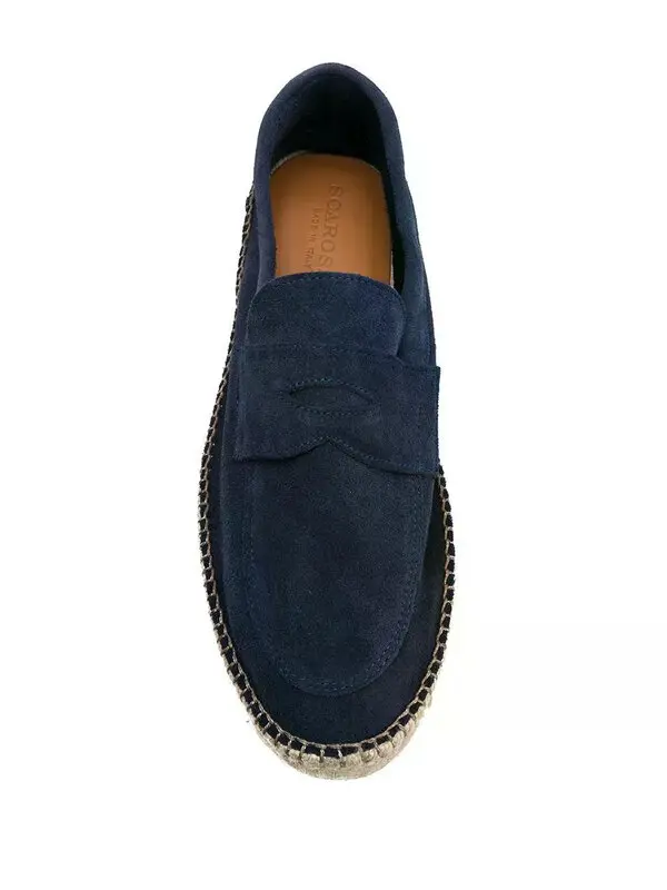 SCAROSSO Diego Suede Espadrilles - Blue