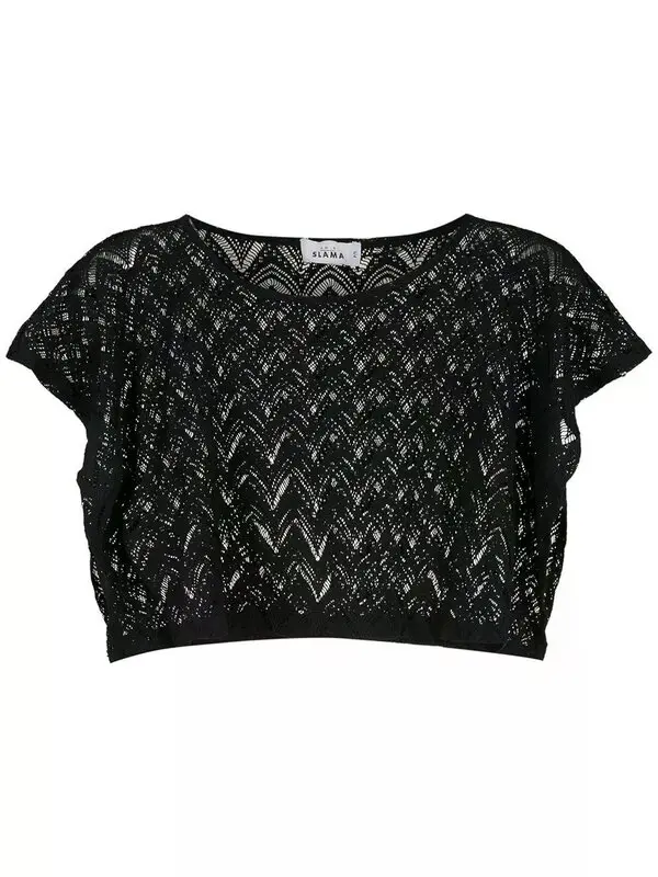 AMIR SLAMA Cropped-knitted Top