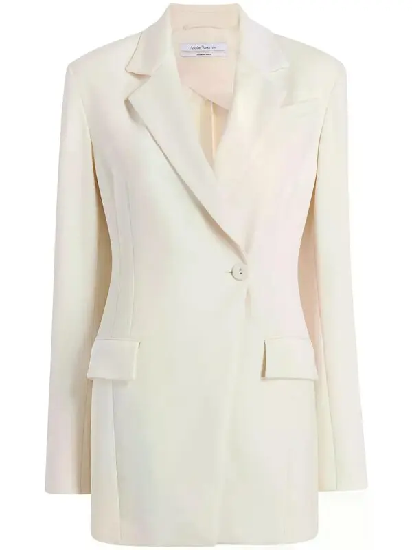 Another Tomorrow Everyday Jersey Blazer - Neutrals