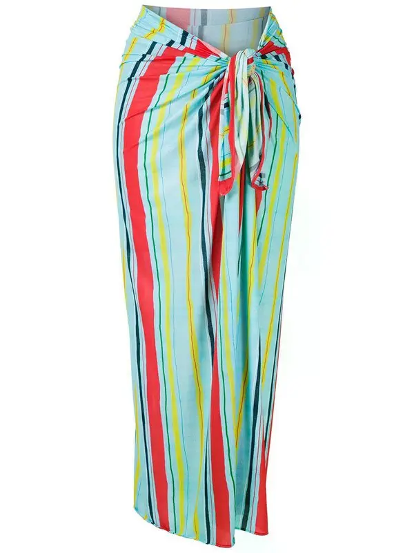 AMIR SLAMA Striped Beach Skirt - Multicolour