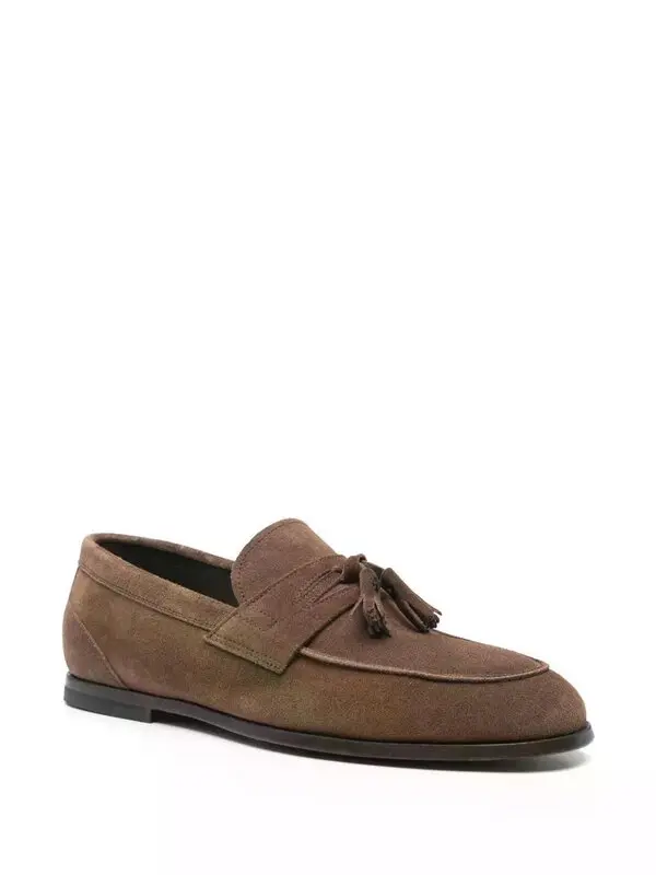CENERE GB Suede Tassel Loafers