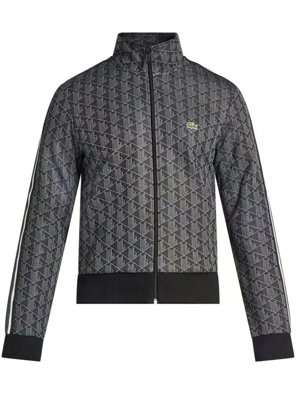 Lacoste Paris-monogram Zip-up Sweatshirt