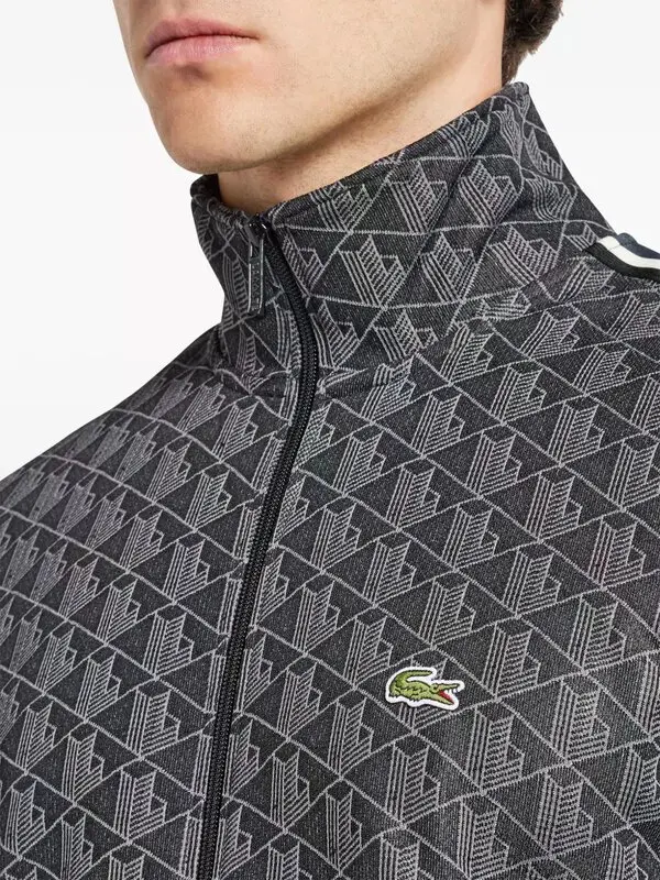 Lacoste Paris-monogram Zip-up Sweatshirt