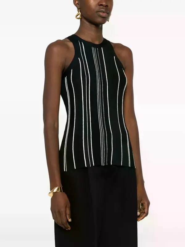 TOTEME Braid Ribbed Tank Top