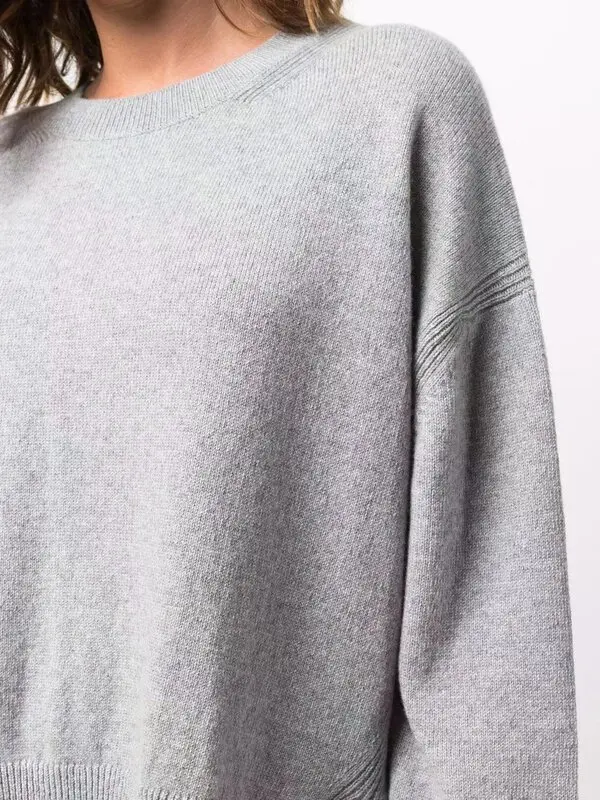 BARRIE Iconic Cashmere Pullover - Grey