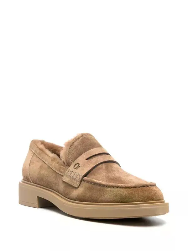 GIANVITO ROSSI Suede Loafers