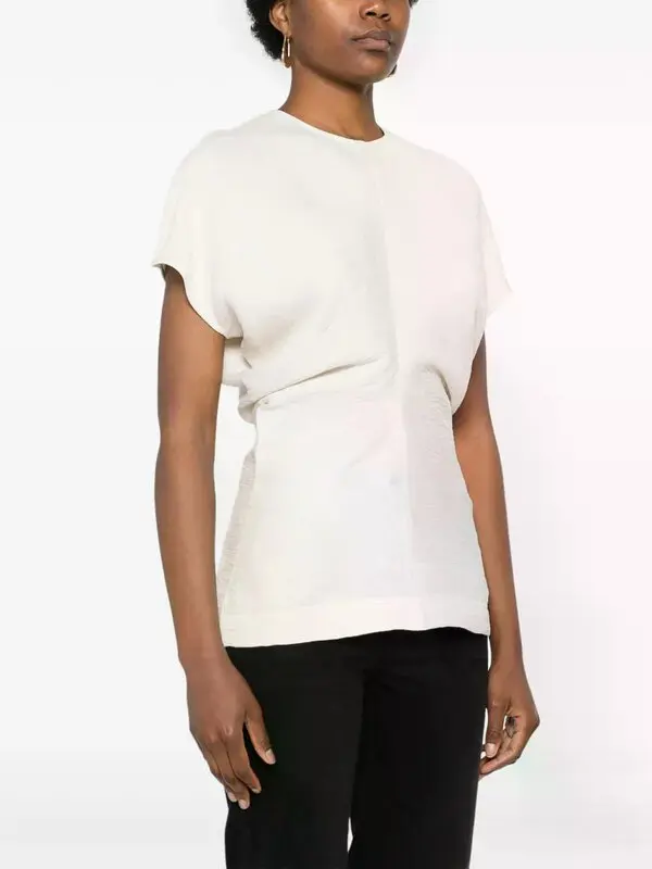 TOTEME Leteri Textured Blouse - Neutrals