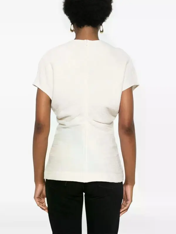 TOTEME Leteri Textured Blouse - Neutrals