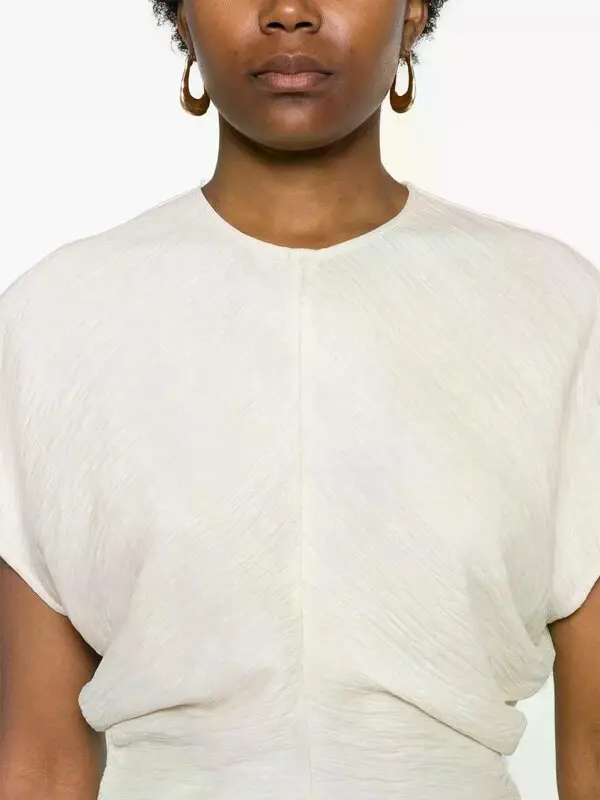 TOTEME Leteri Textured Blouse - Neutrals