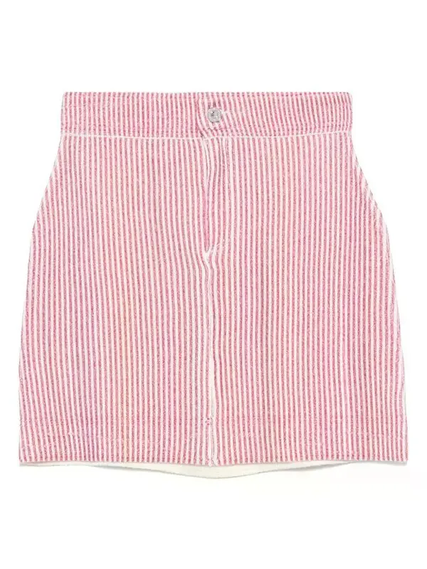 BARRIE Striped Mini Skirt