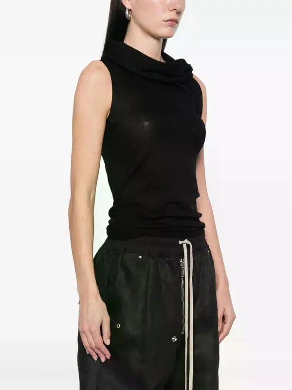 Rick Owens Twist-detail Top - Black