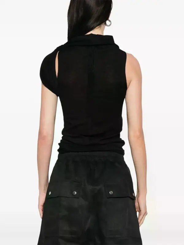 Rick Owens Twist-detail Top - Black