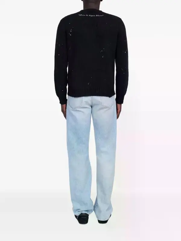 MAISON MARGIELA Crew-neck Sweater With Signature Numbers Motif