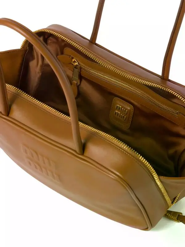 Miu Miu Beau Leather Tote Bag