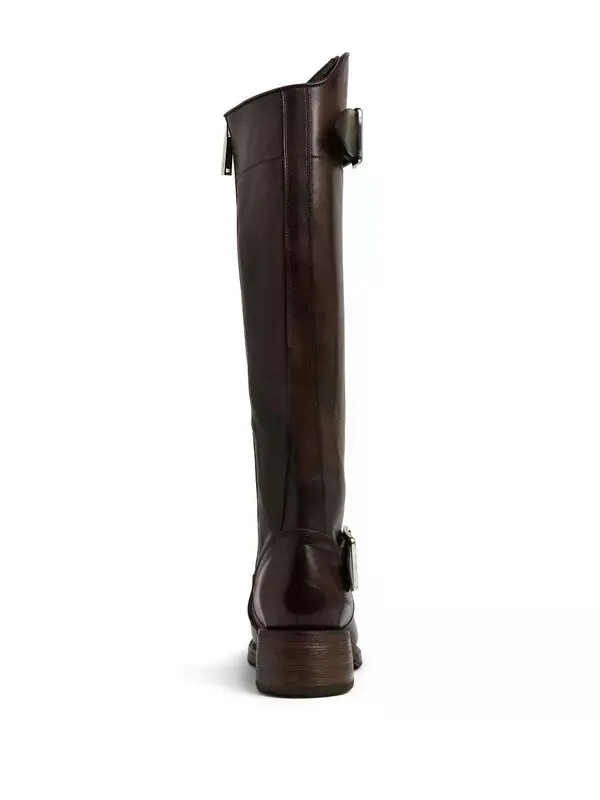 Dsquared2 Logo-debossed Leather Boots