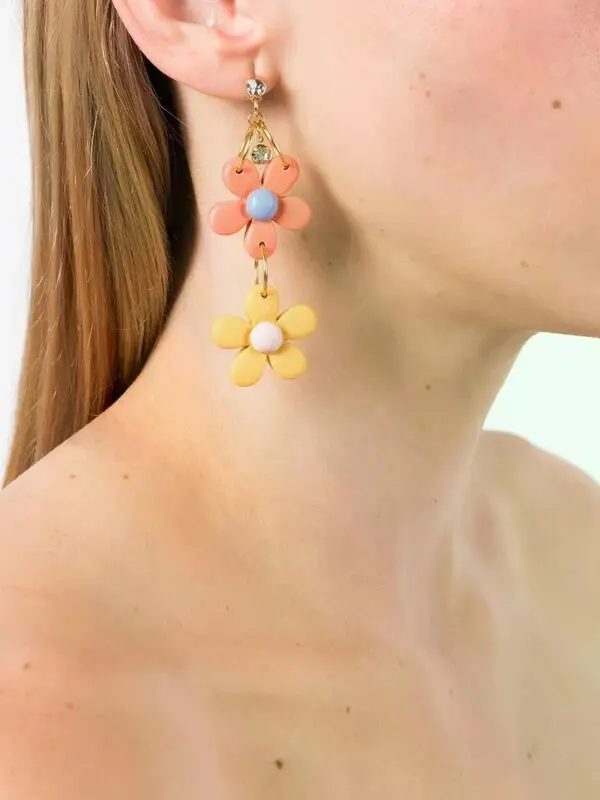 AMIR SLAMA Flower-charm Drop Earrings