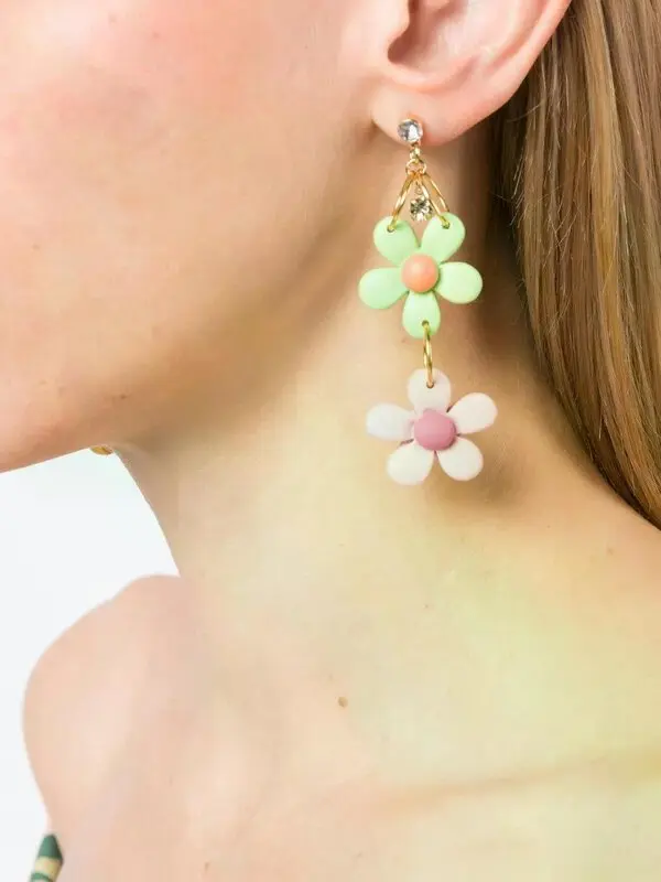 AMIR SLAMA Flower-charm Drop Earrings