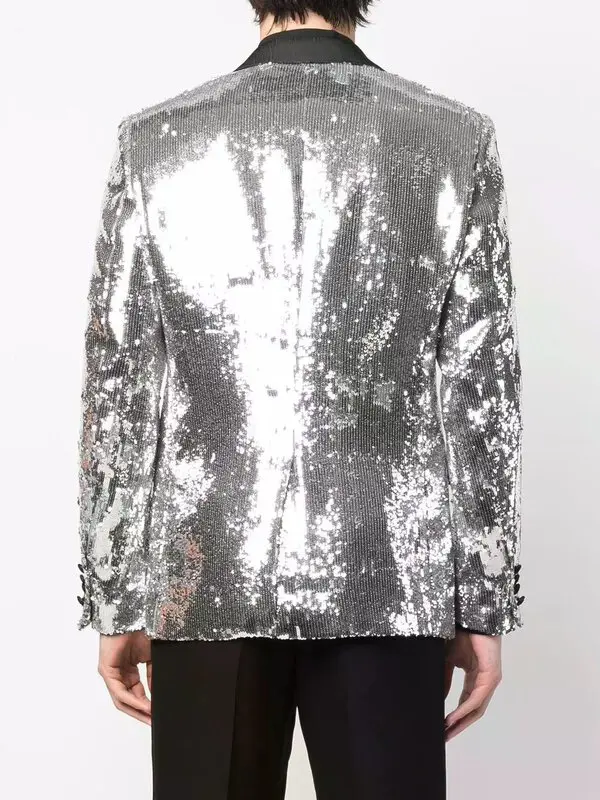 Philipp Plein Sequin-embellished Single-breasted Blazer