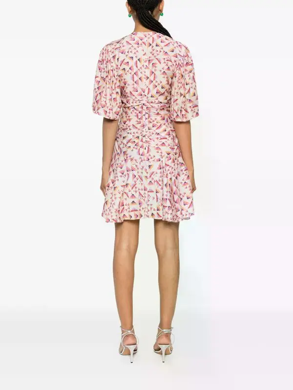 Isabel Marant Étoile Lienne Geometric Minidress - Neutrals