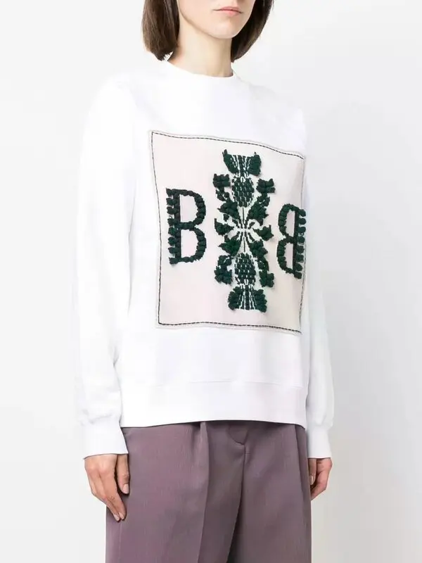 BARRIE Logo-patch Sweatshirt - White
