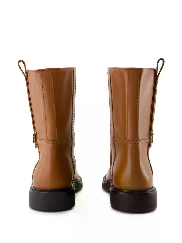 TOD'S Leather Ankle Boots - Brown