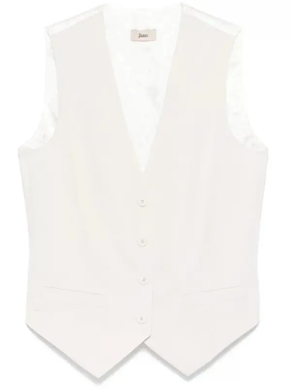Herno Logo-jacquard Waistcoat - Neutrals