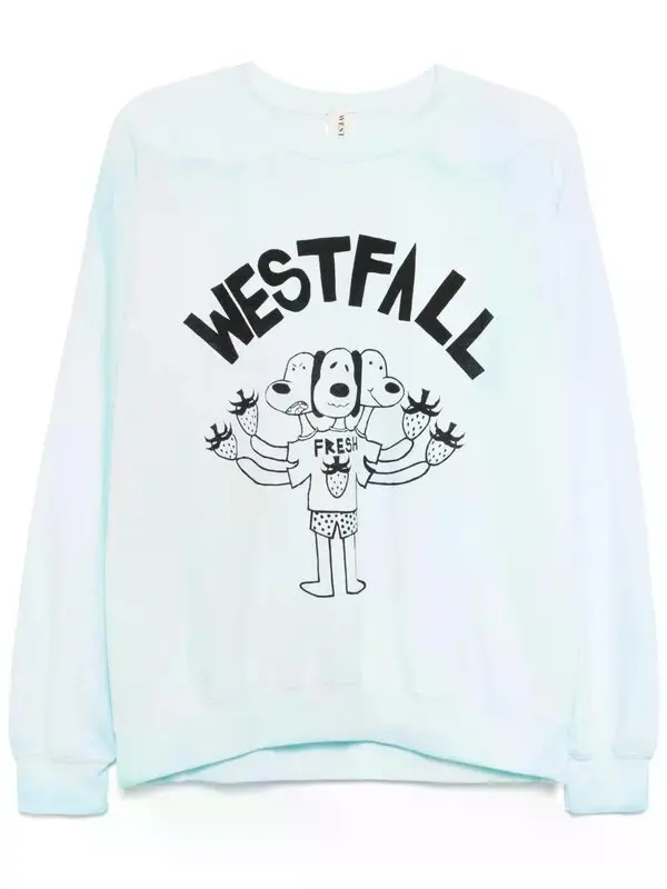 WESTFALL Graphic-print Sweatshirt - Blue