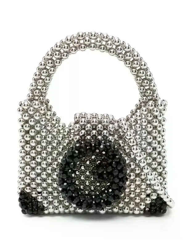 Germanier Bead-embellished Tote Bag - Silver
