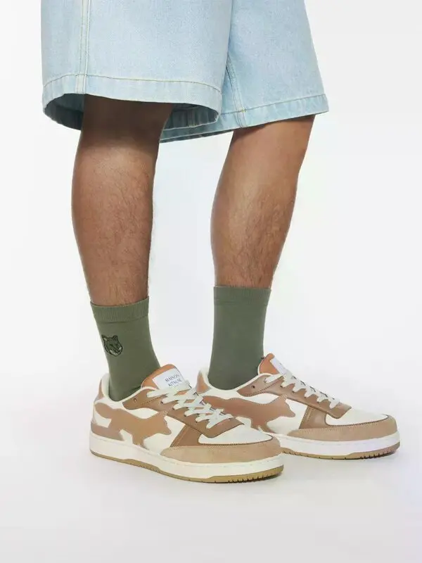 Maison Kitsuné Fox Head Socks - Green